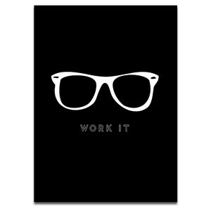 SS PRINT SHOP — WORK IT (BLACK)